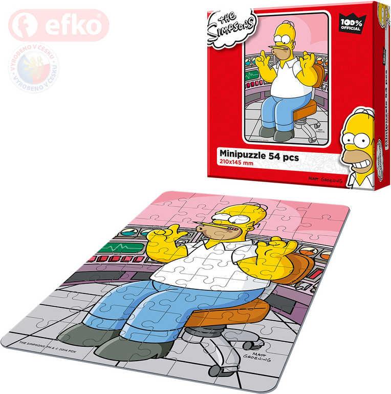 Efko Puzzle The Simpsons Homer v práci skládačka 15x21cm 54 dílků v ...