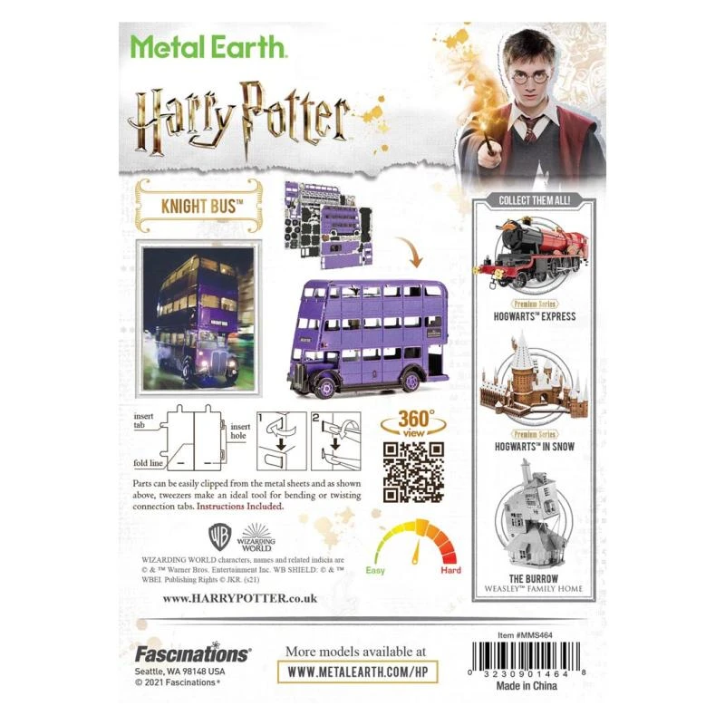 Metal Earth Luxusní ocelová stavebnice Harry Potter - Knight Bus ...